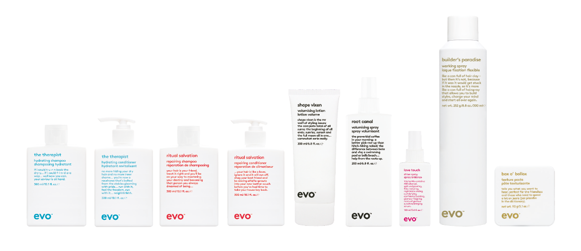 Evo Hair Products Modern Salon Charlotte Huntersville NC Evo Hair Products Modern Salon Charlotte Huntersville NC